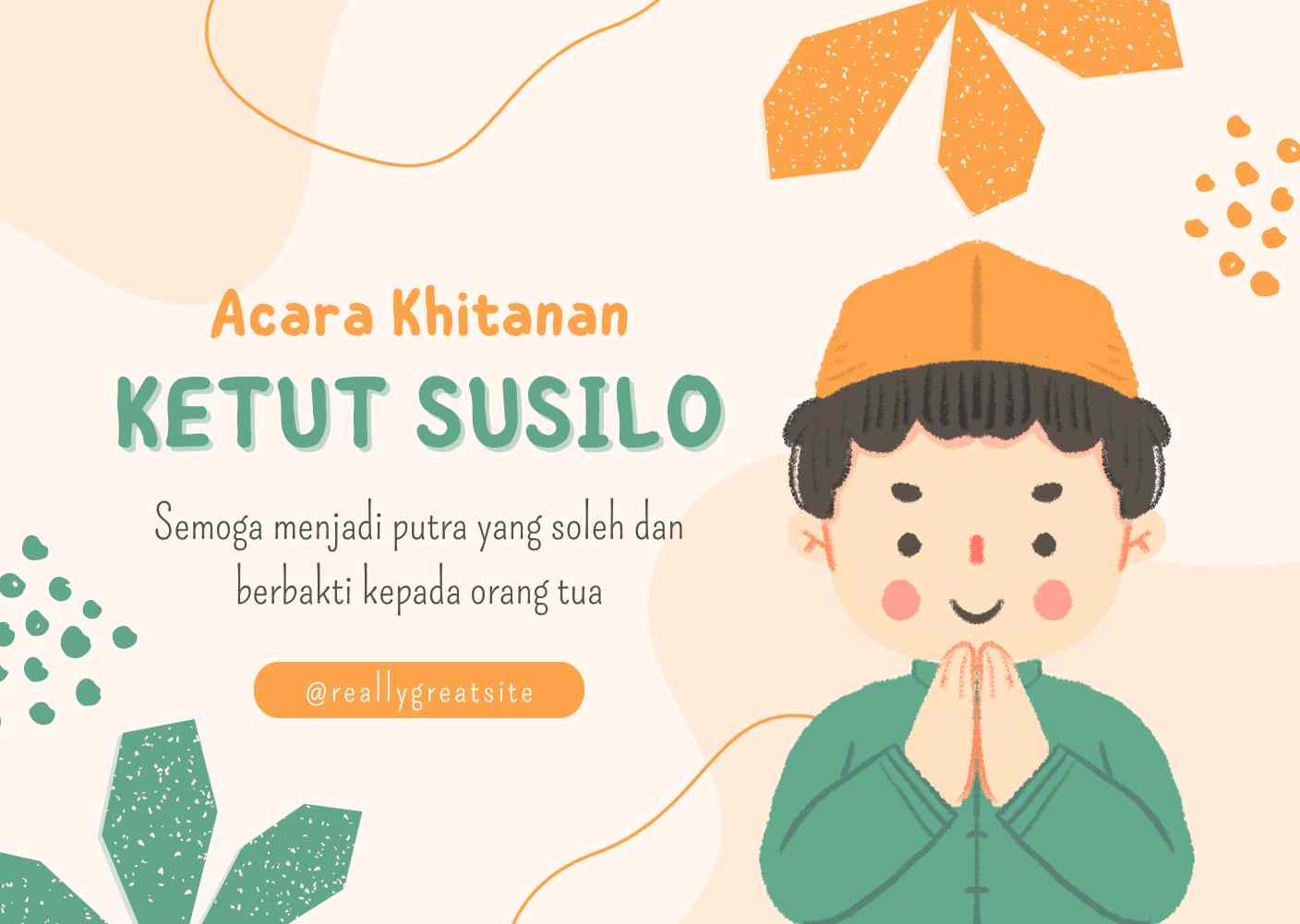 Inspirasi Undangan Walimatul Khitan Islami dan Modern - Rumah Khitan ...